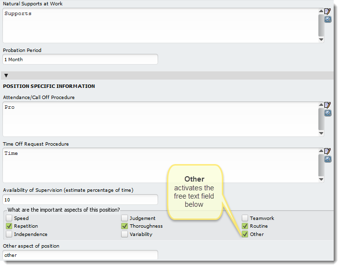 Placement Information Form